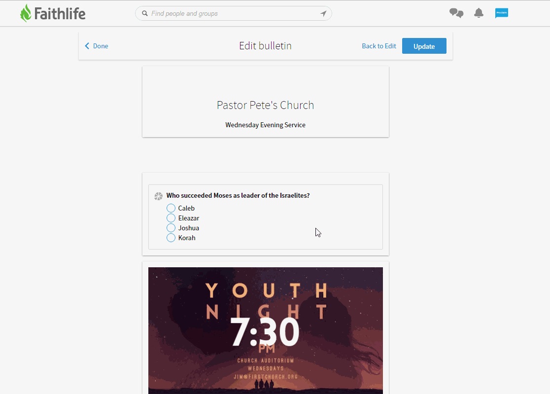 Bible Trivia – Proclaim